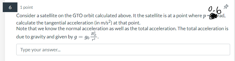 Solved Consider a GTO orbit (see Wikipedia article on GTO | Chegg.com