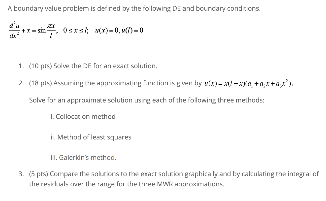 Solved A boundary value problem is ﻿defined by ﻿the | Chegg.com