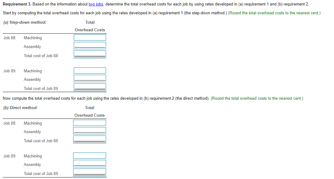 Data table . $ Support departments: Building and | Chegg.com