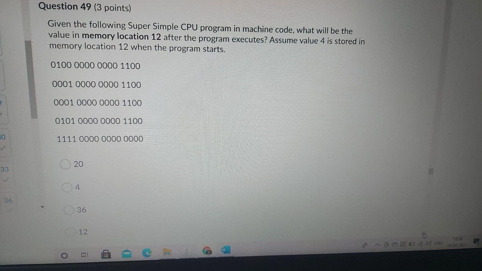 Solved Question 49 (3 points) Given the following Super | Chegg.com