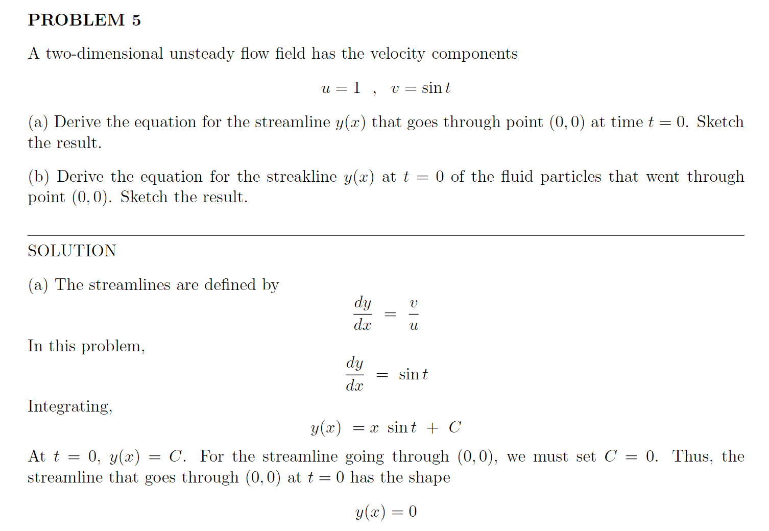 A two-dimensional unsteady flow field has the | Chegg.com