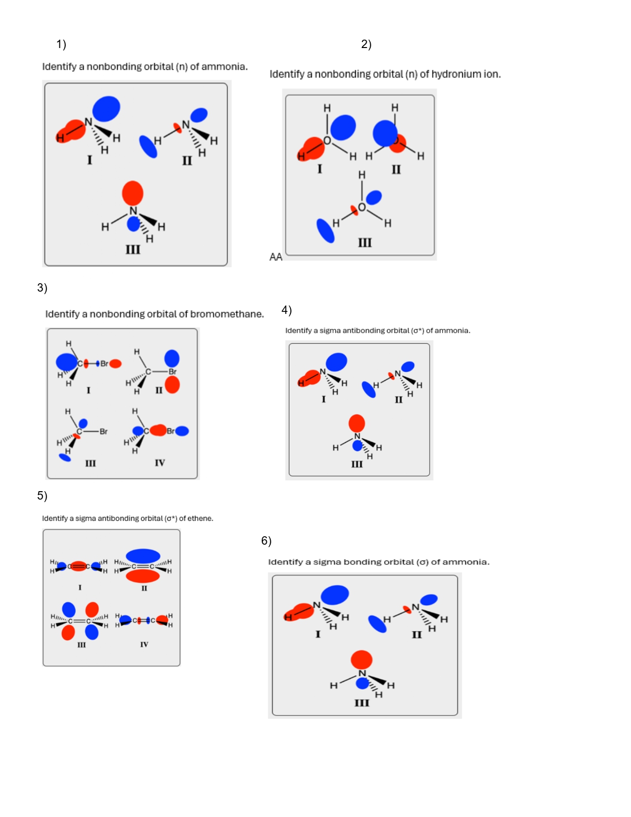 Solved Identify a nonbonding orbital ( ﻿n ) ﻿of | Chegg.com