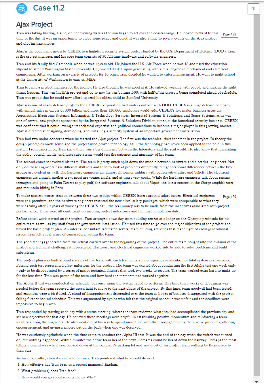 Solved Ajax Project Tran was taking his dog, Callie, on her | Chegg.com