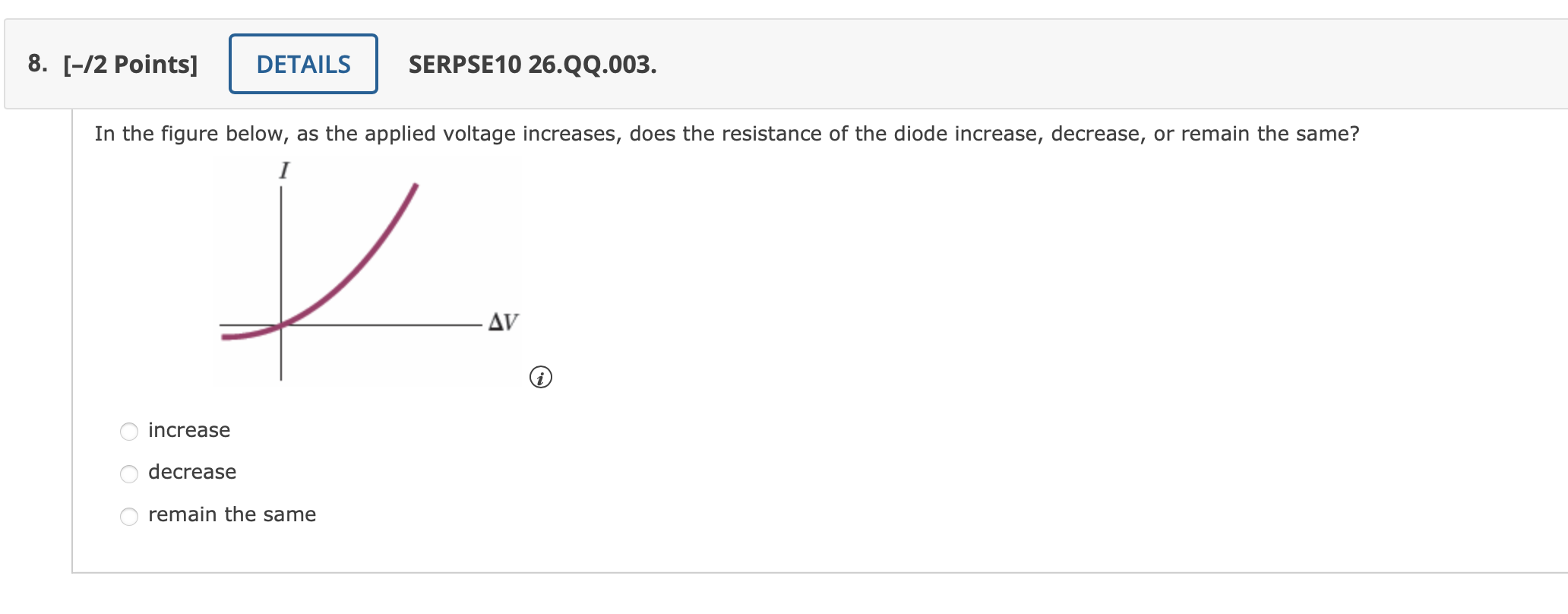 Solved In the figure below, as the applied voltage | Chegg.com