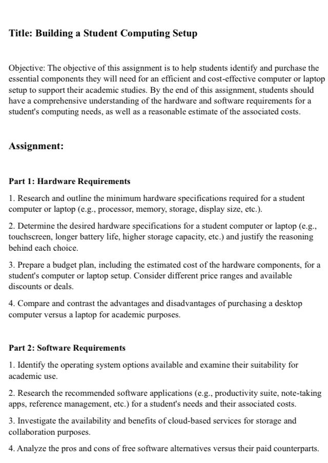 Solved Objective: The objective of this assignment is to | Chegg.com