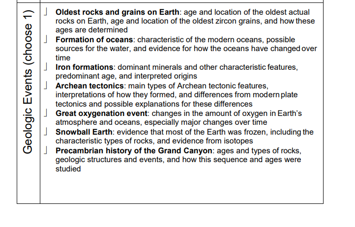 Please draw a picture. Topic 2 Geologic Events: For | Chegg.com