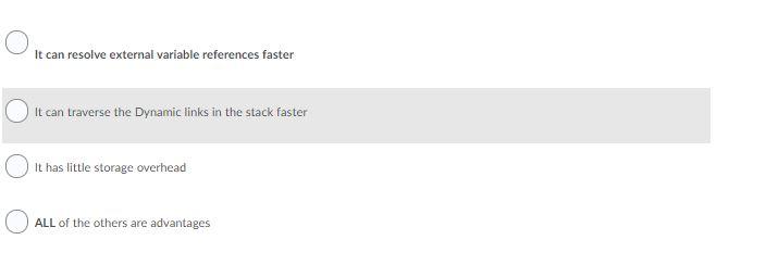 Solved What is the advantage of using a Shallow Access | Chegg.com
