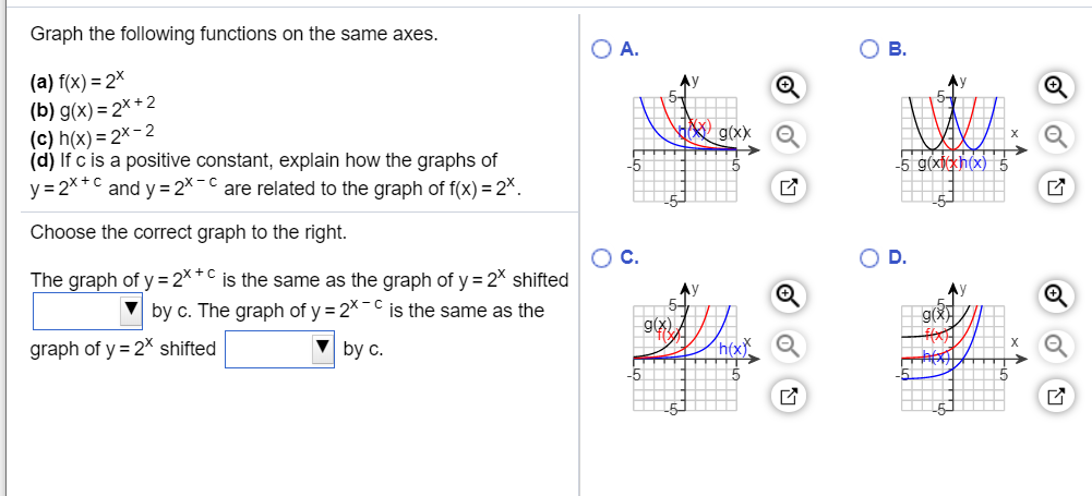 Solved Graph the following functions on the same axes. TIT | Chegg.com