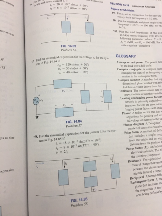 Solved Find the sinusoidal expression for the voltage v_o | Chegg.com