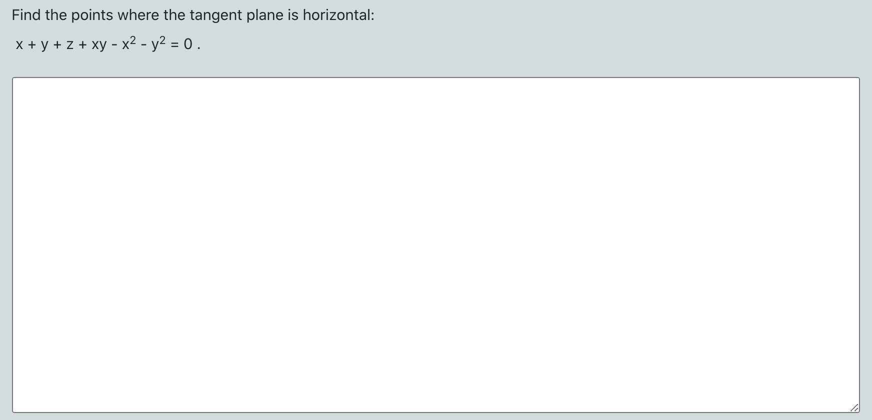 Solved Find the points where the tangent plane is | Chegg.com