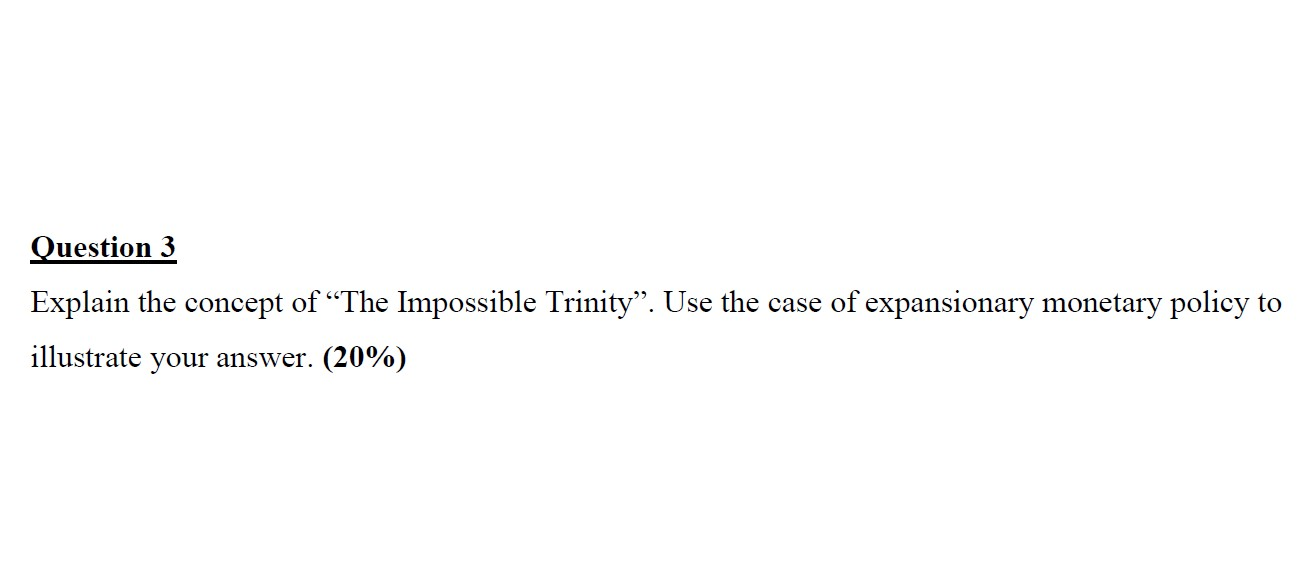 Solved Question 3 Explain the concept of “The Impossible | Chegg.com