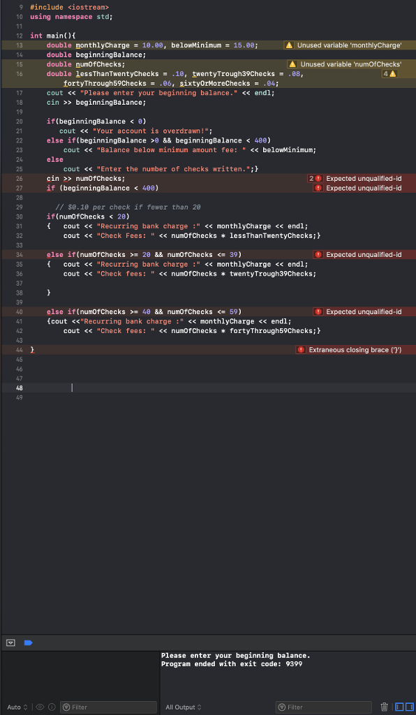 Solved I Need Help Checking My Logic And Syntax In This
