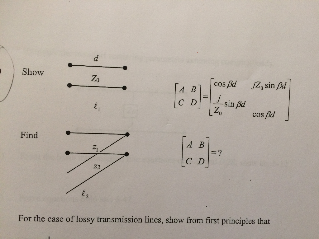 Solved Show cos Bd jZ, sin Bd sin Bd cos Bd Find = ? [col | Chegg.com