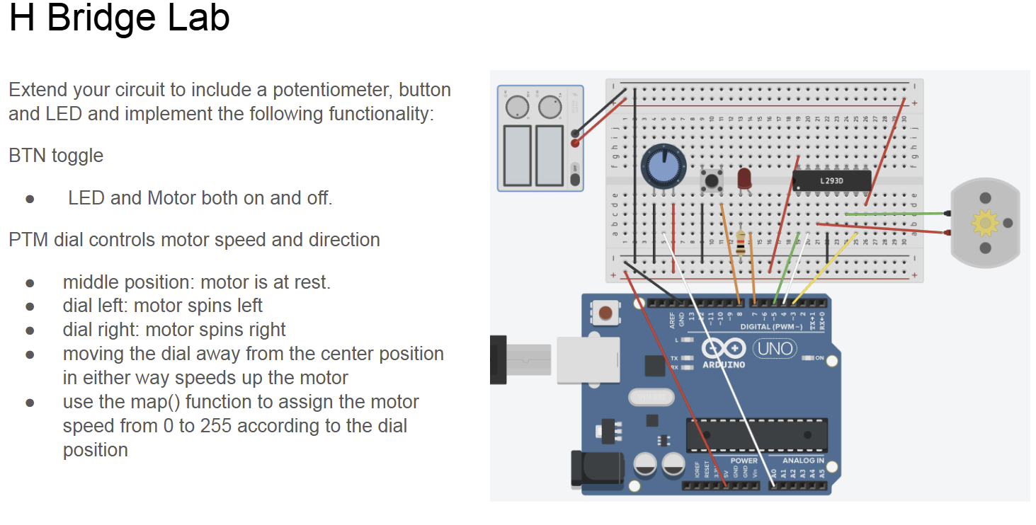 Solved H Bridge LabExtend your circuit to include a | Chegg.com