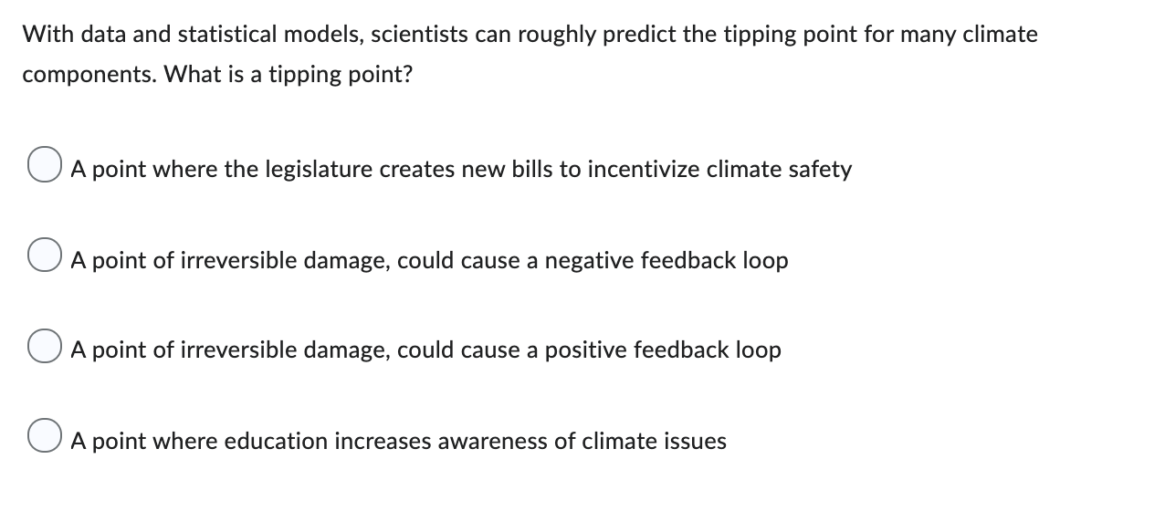 Solved With data and statistical models, scientists can | Chegg.com