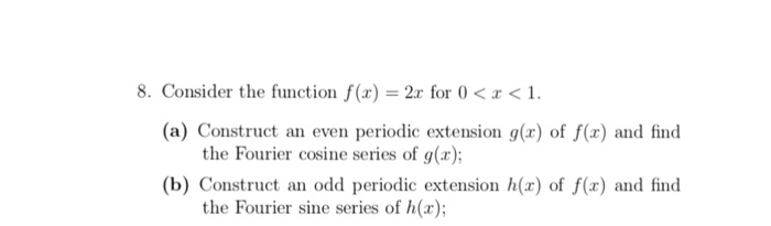 Solved Consider the function f(x) = 2x for 0