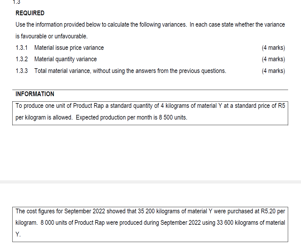 Solved REQUIRED Use the information provided below to | Chegg.com