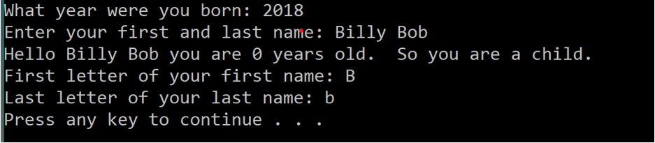 Solved C++ Visual Studios codePart CAsk the user what year | Chegg.com