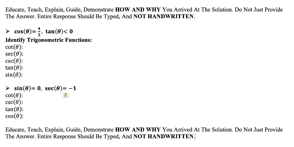 Solved Educate, Teach, Explain, Guide, Demonstrate HOW AND | Chegg.com
