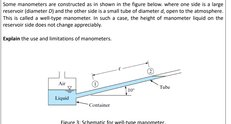 Solved Some manometers are constructed as in shown in the | Chegg.com