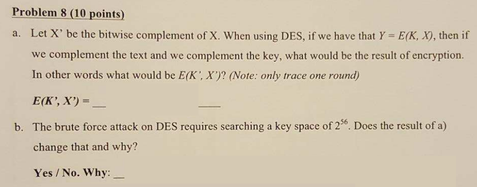 Solved A Let X′ Be The Bitwise Complement Of X When Using