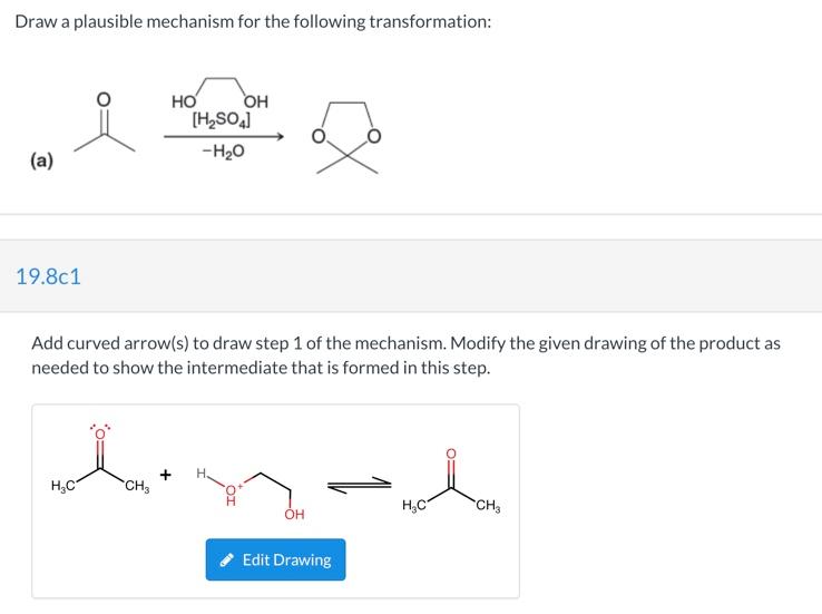 Solved Draw a plausible mechanism for the | Chegg.com