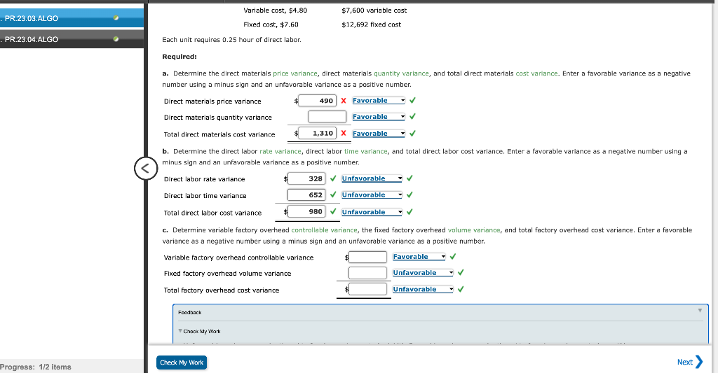 Solved Direct Materials, Direct Labor, and Factory Overhead | Chegg.com