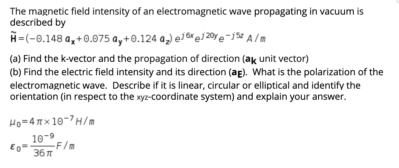 Solved The magnetic field intensity of an electromagnetic | Chegg.com