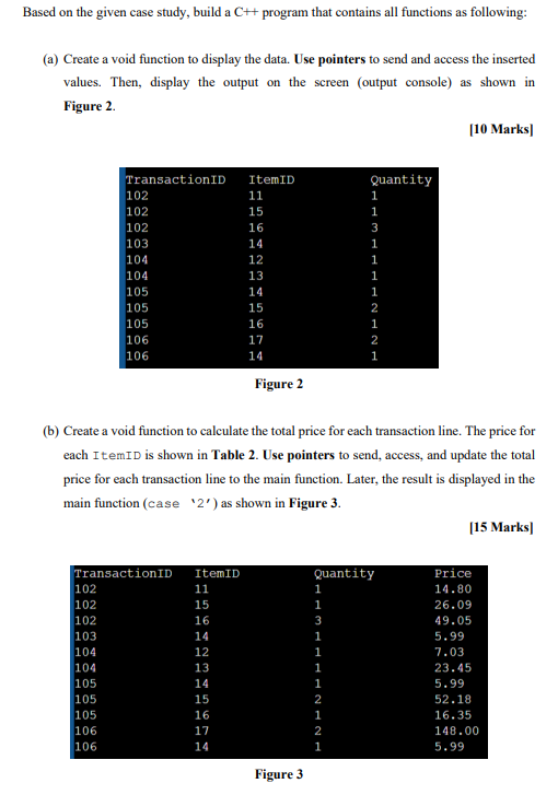 Solved Based on the given case study, build a C++ program | Chegg.com