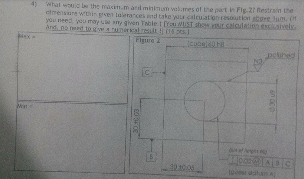 Solved Max What would be the maximum and minimum volumes of | Chegg.com