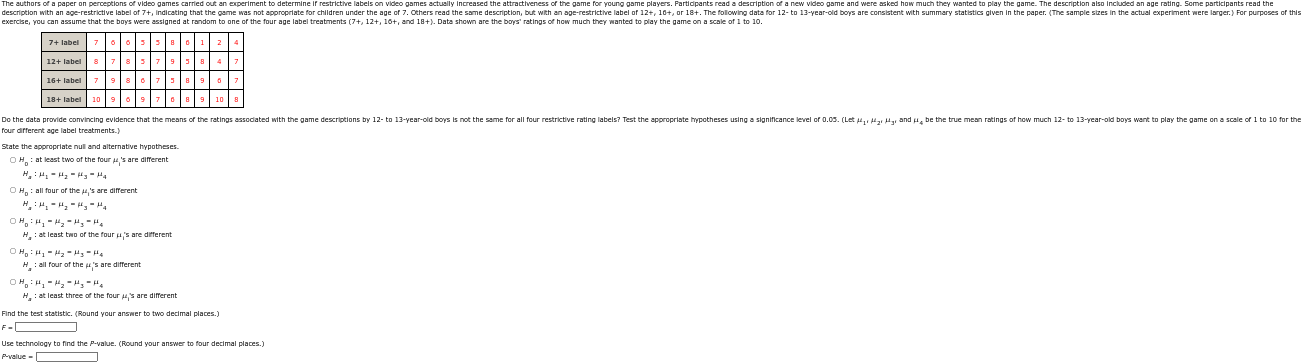 Solved The authors of a paper on perceptions of video games | Chegg.com