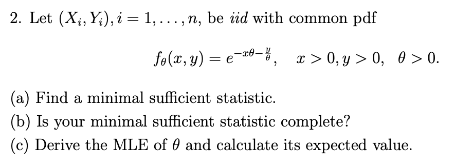 Solved Definition 1 (Minimal Sufficiency). A sufficient | Chegg.com