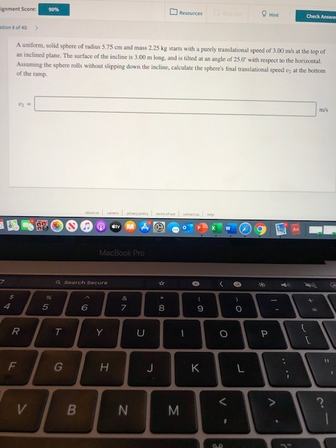 Solved ignment Score: 90% Resources Hint Check Answer stions | Chegg.com