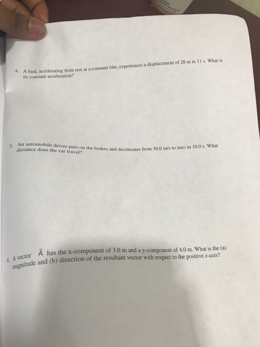 Solved bird, accelerating from rest at a constant rate, | Chegg.com