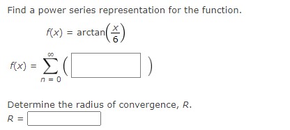 Solved Find a power series representation for the function. | Chegg.com