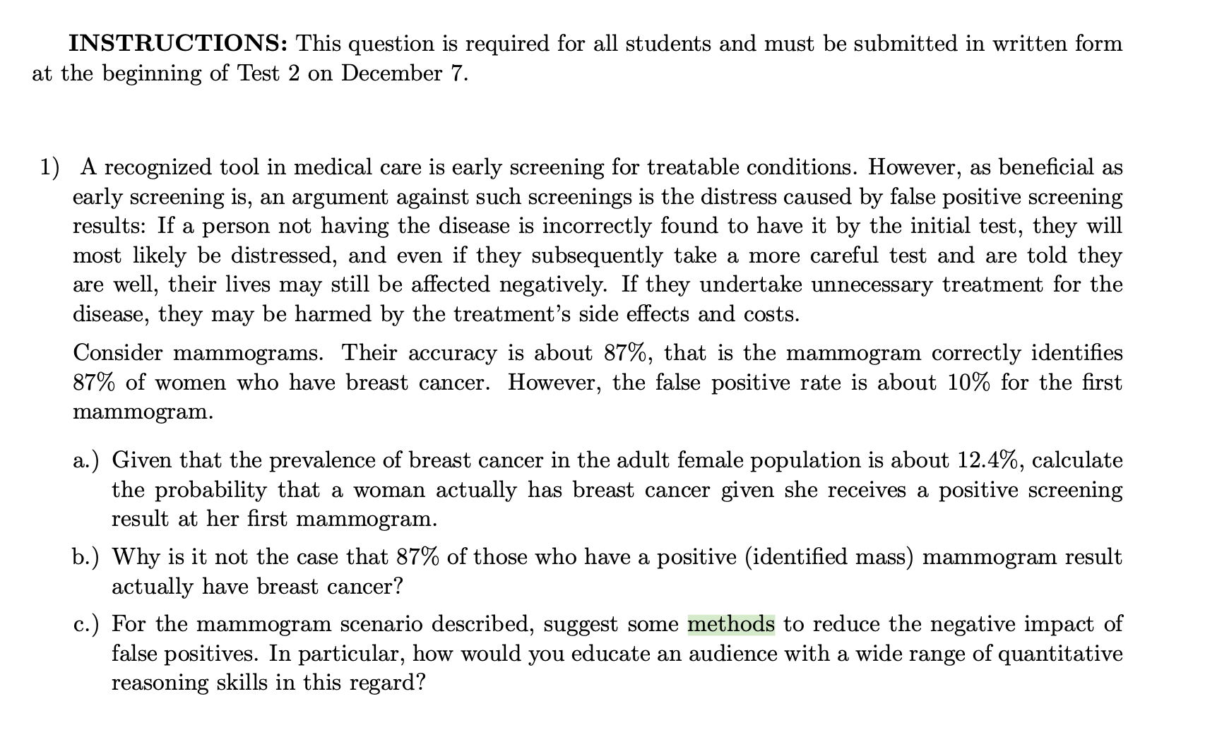 Solved INSTRUCTIONS: This question is required for all | Chegg.com