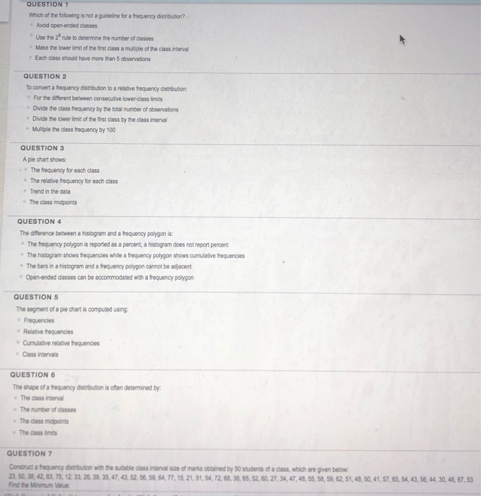 Solved QUESTION 1 Which of the following is not a guideine | Chegg.com