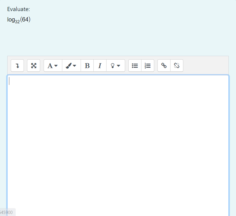 Solved Evaluate: log32(64) 7 A B 1 iii III S45900 | Chegg.com