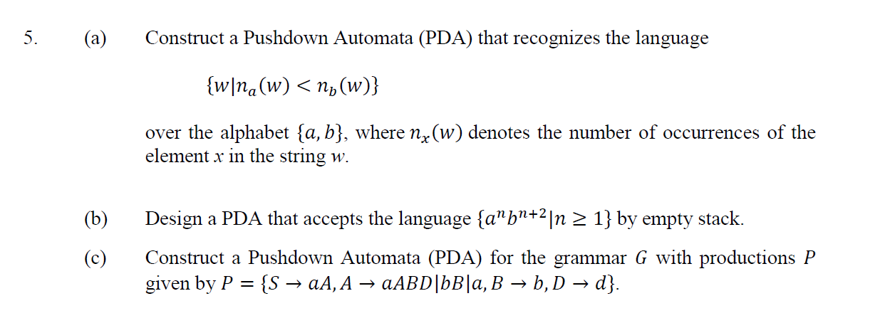 Solved This question is from my Theory of Automata | Chegg.com