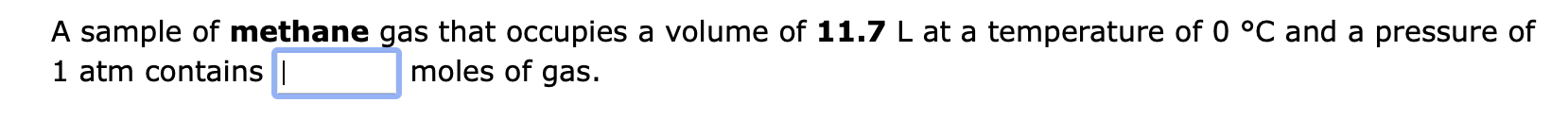 Solved A sample of methane gas that occupies a volume of | Chegg.com