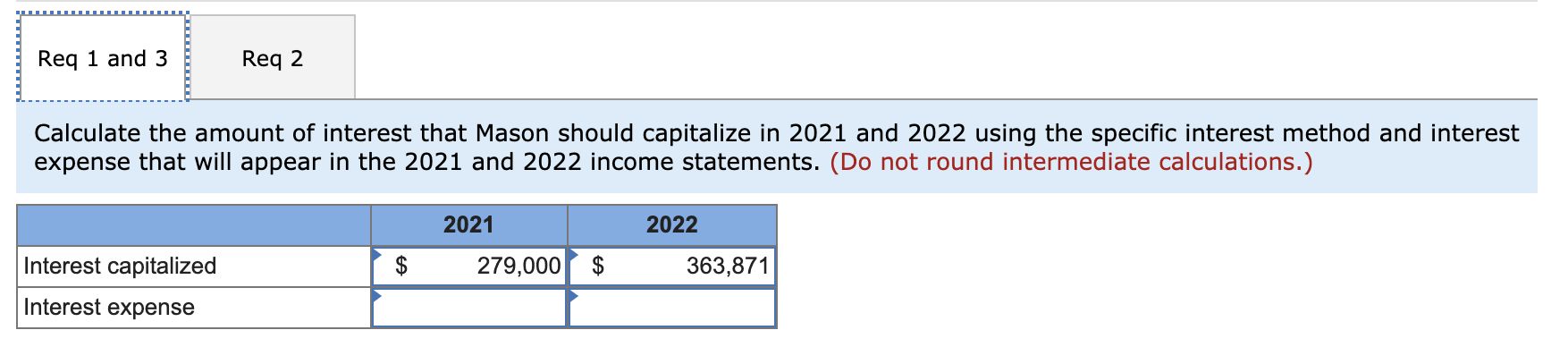 Solved Problem 10-9 (Algo) Interest capitalization; specific | Chegg.com