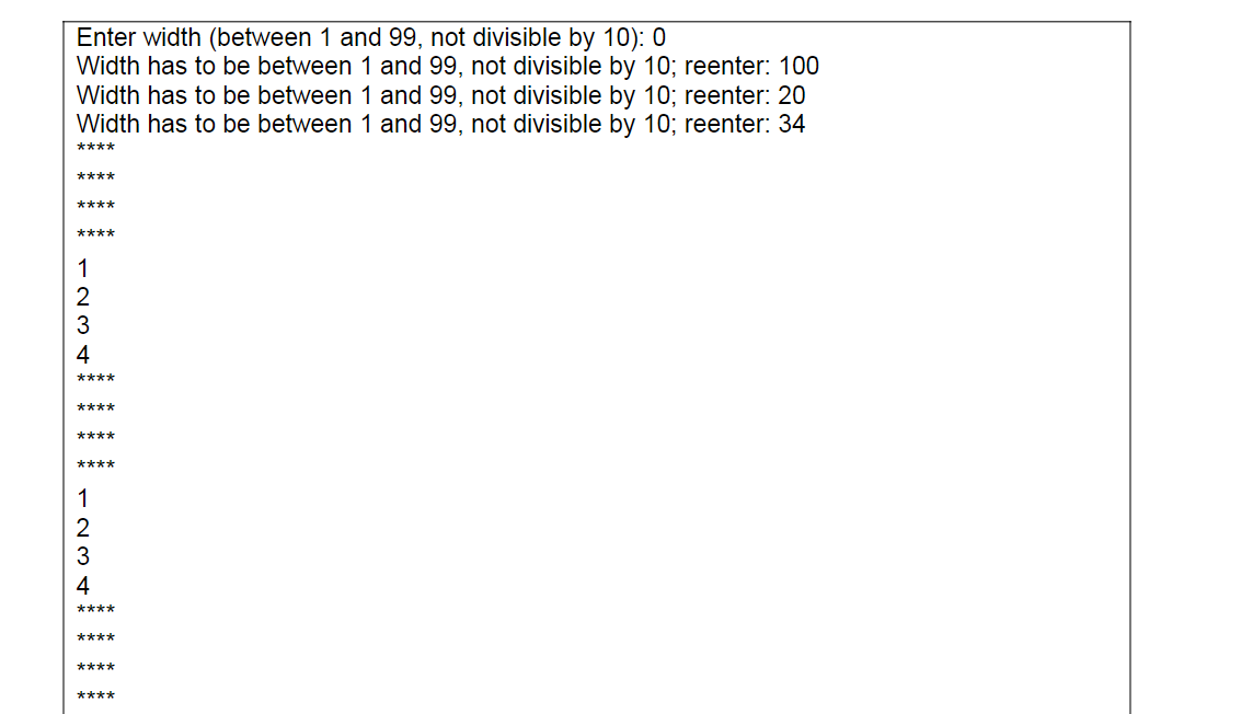 Solved Goal: To learn to code nested loops and perform input | Chegg.com