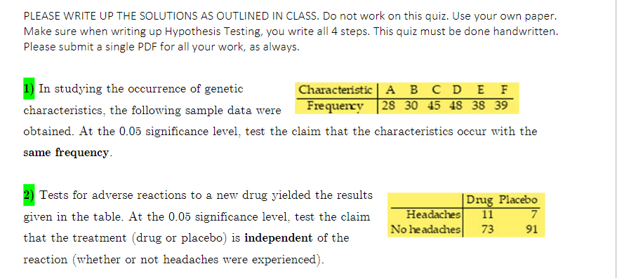 Solved PLEASE WRITE UP THE SOLUTIONS AS OUTLINED IN CLASS. | Chegg.com