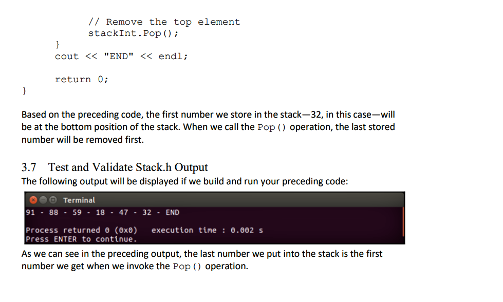 Solved 3.1 Declare the Node class in C++ Create the file | Chegg.com
