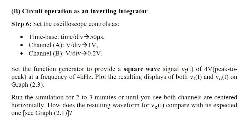 use the Step 1: Connect the circuit circuit as shown | Chegg.com