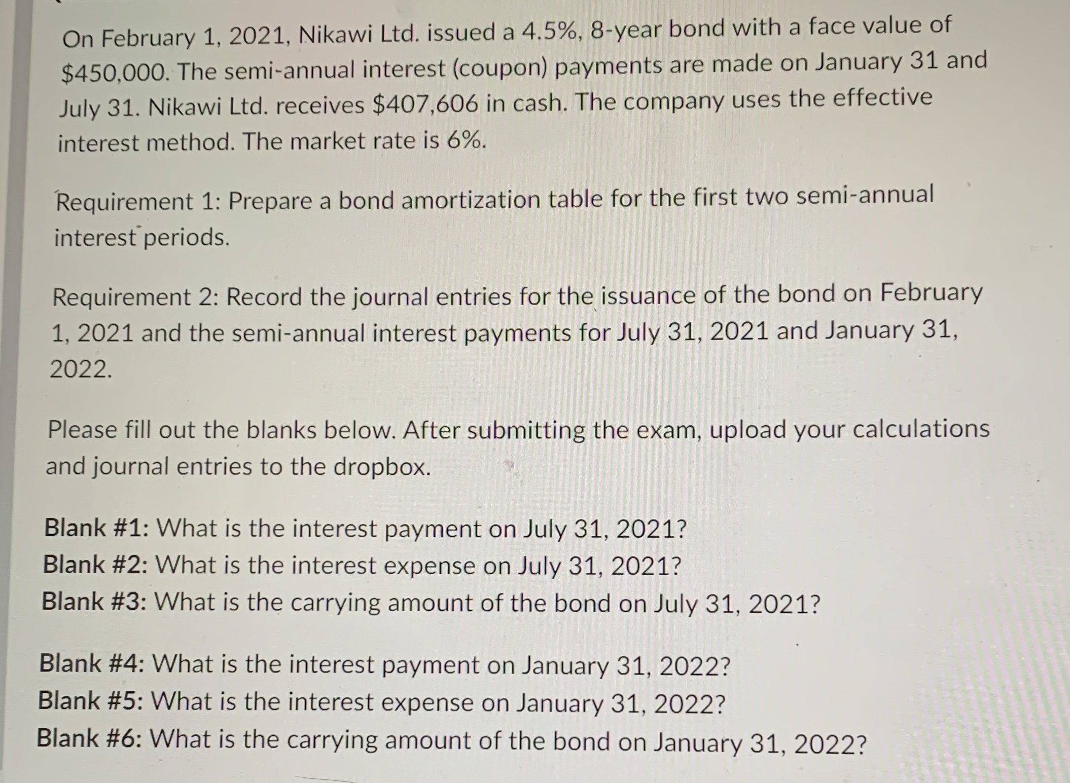 Solved Please fill out the blanks below. After submitting | Chegg.com