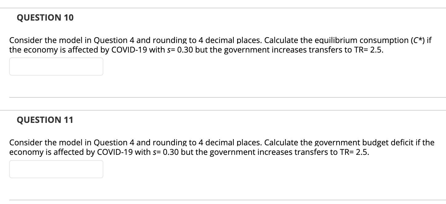 Solved Part B: Problem-solving: COVID-19 and Fiscal Response | Chegg.com