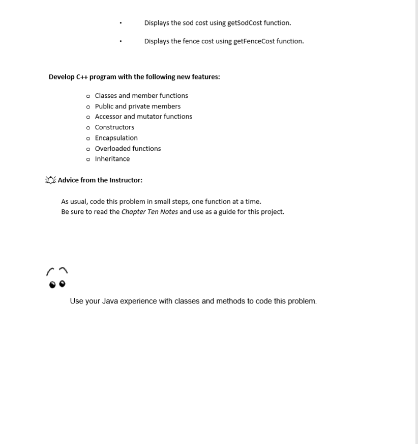 Project Eight Classes A class is a programmer-defined | Chegg.com