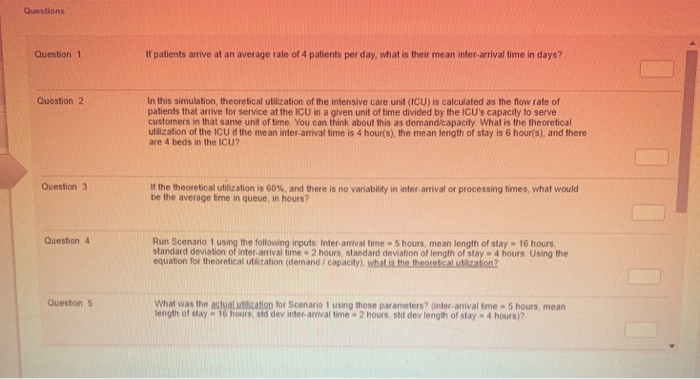 OPERATIONS MANAGEMENT SIMULATION: MULTIPLE SERVER | Chegg.com