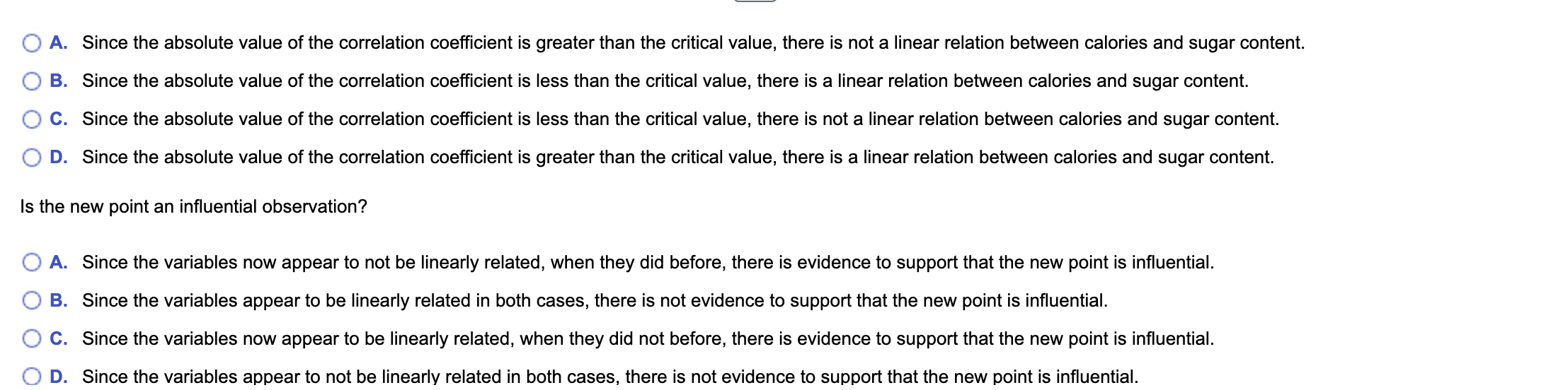 Solved Recompute the correlation coefficient. The new | Chegg.com